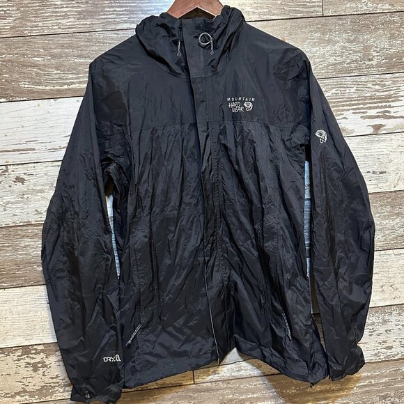Mountain Hardwear | Jackets & Coats | Mountain Hardwear Black Hardshell ...
